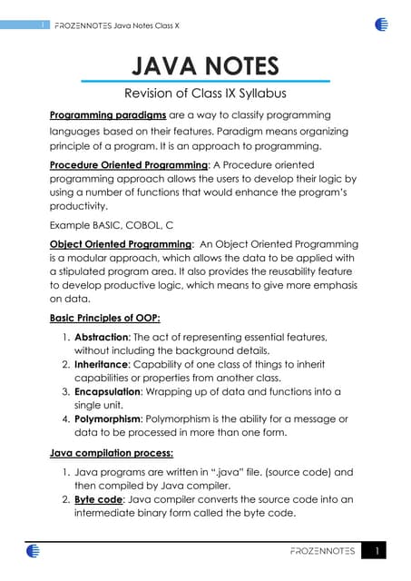 ICSE-JavaNotes class 10th -V4.7.2.pdf ICSE-JavaNotes class 10th -V4.7.2.pdf