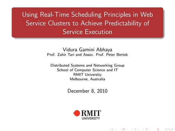 UC4 SCHEDULING | PPT | Cloud Computing | Internet