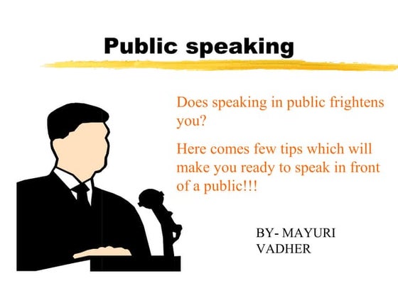 The Basics of Public Speaking | PPT