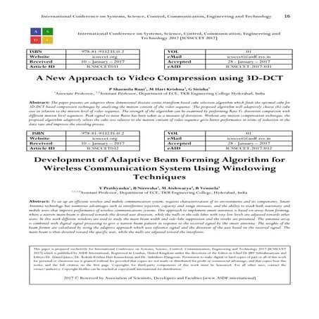 A New Approach to Video Compression using 3D-DCT | PDF
