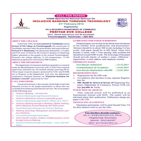 Icssr seminar call letter | PDF