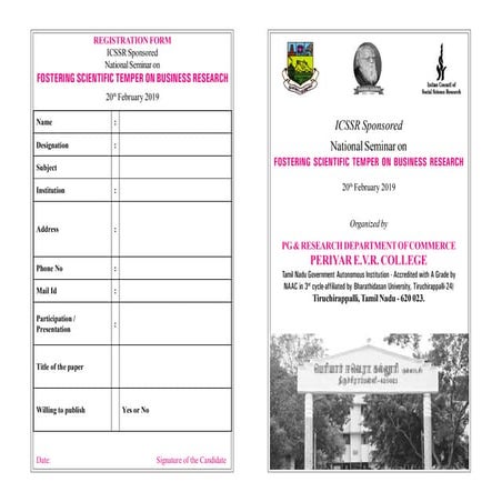 Icssr seminar notice 2019 | PPT