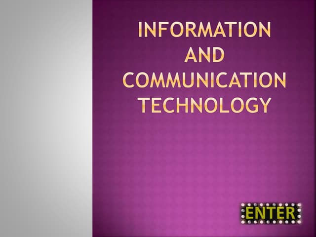 Components of an ICT System | PPTX