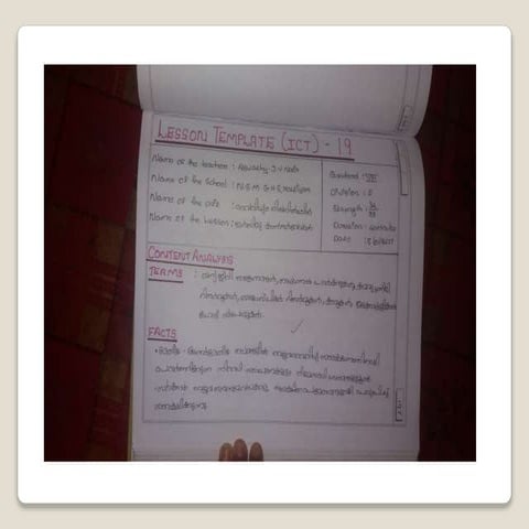 ICT LESSONPLAN | PPT