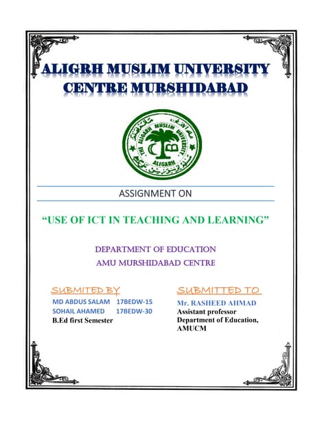 Role Of Ict In Teaching Learning Ppt