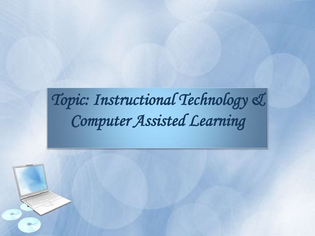 Computer Assisted Learning | PPT