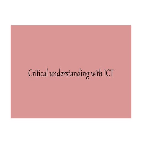 Ict | PPT