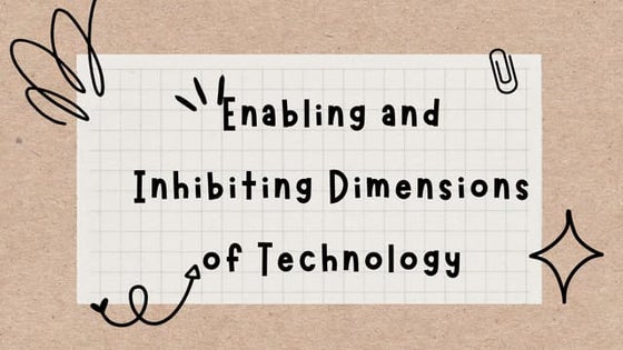 TRENDS Enabling and inhibiting dimensions.pptx | Internet | Computing