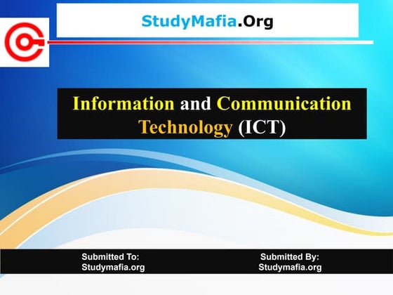 a brief introduction of ict and its components | PPTX