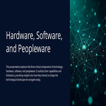 hardware people ware and soft ware and limitationspptx | PPTX