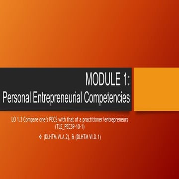 ICT PECs Contextualization | PPTX