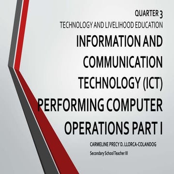 Performing Computer Operations Pptx