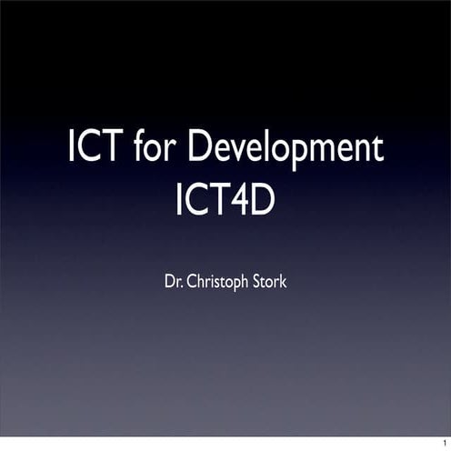 Ict For Development 2 | PDF