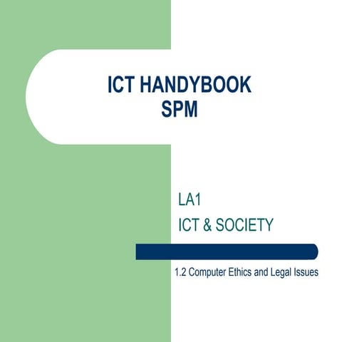 Ict handybook-la1-1-21 | PPT
