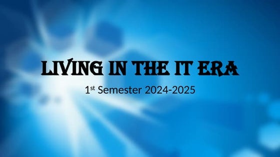 a brief introduction of ict and its components | PPT