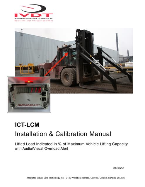 Forklift Load Capacity Monitor | PDF