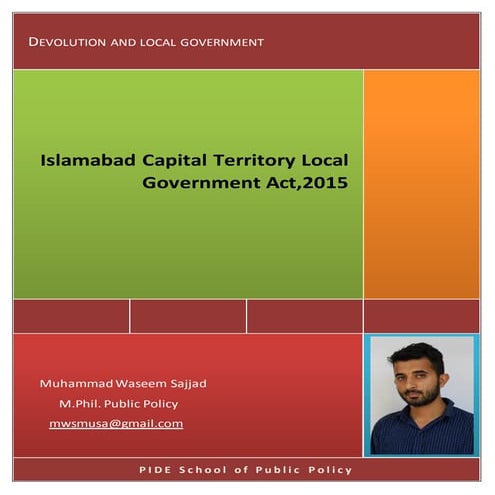 Islamabad Local Government Bill 2015 | PDF