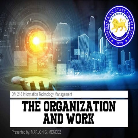 ICT : The Organization and Work | PDF
