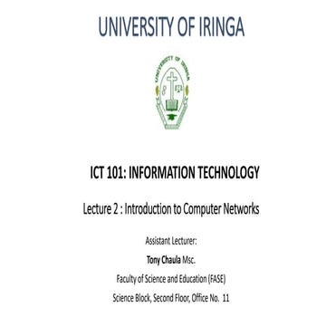 ICT 101 LECTURE 2 - BASICS OF COMPUTER NETWORKS.pptx