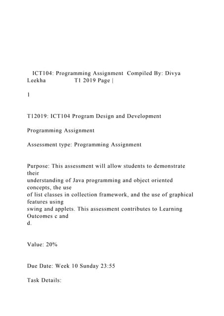 Comp 122 lab 2 lab report and source code | PDF
