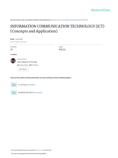 Introduction to ict | PPTX | Internet | Computing