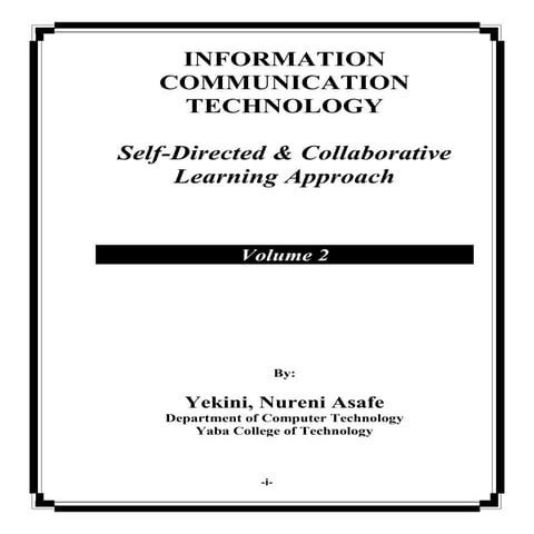 INFORMATION COMMUNICATION TECHNOLOGY II | PDF