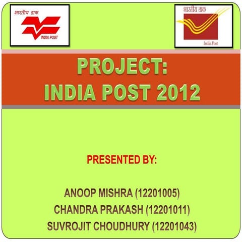 ICT4D: Indian Post Office | PPTX