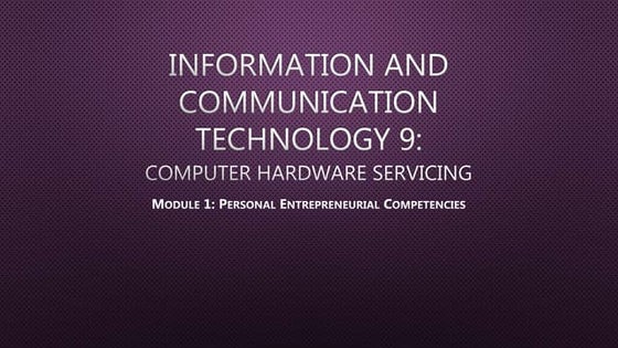 Ict 9 module 3, lesson 1.5 materials, tools, equipment and testing ...