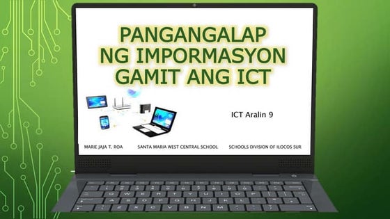 Ict lesson epp 4 aralin 9 pangangalap ng impormasyon gamit ang ict | PPTX
