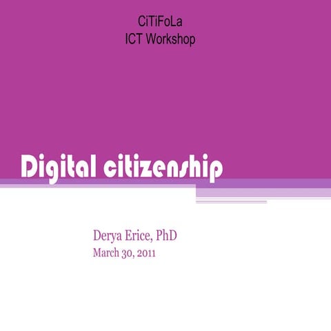 ICT and Citizenship | PPT