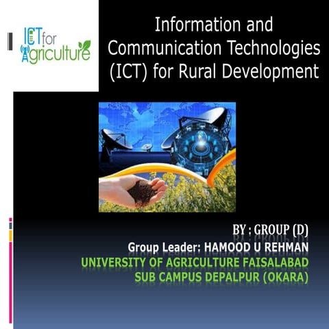 Ict and rural development | PPTX