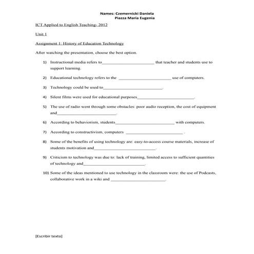 Formulario informatica | DOC