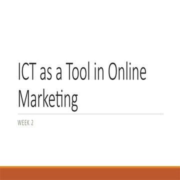 grade 8 matatag ICT as a Tool in Online Marketing | PPTX