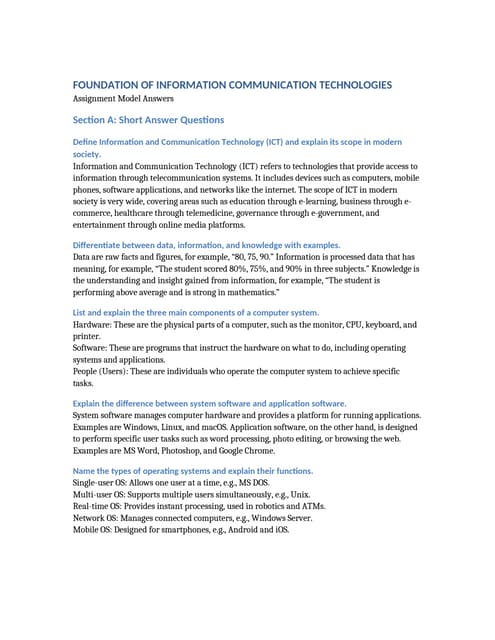 Components of an ICT System | PPTX