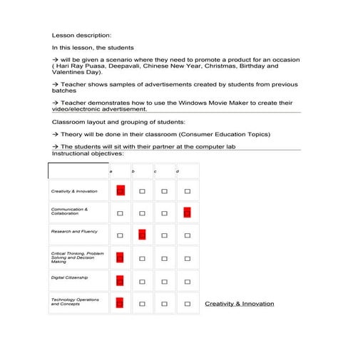 Ict competency lesson plan homec aisha and linna | DOC