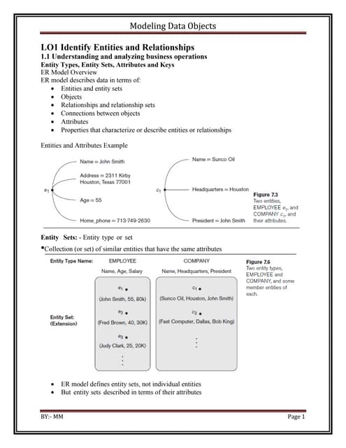 Entity Relationship Diagrams | PPTX | Databases | Computer Software and ...