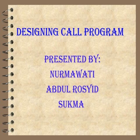 Designing call | PPTX