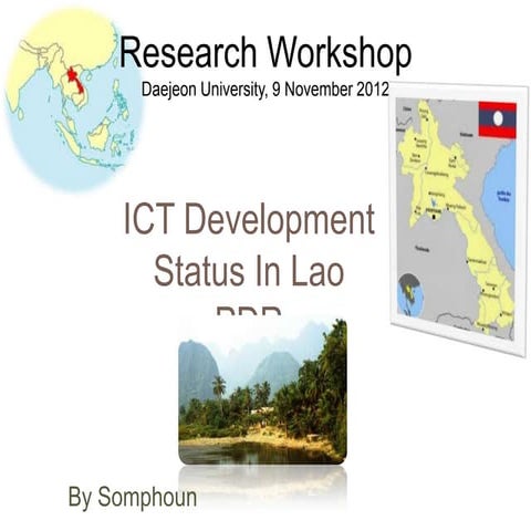 Ict development in laos | PPTX