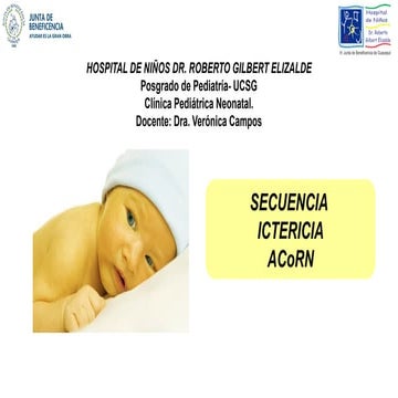 Ictericia neonatal segun las guias ACORN | PPTX