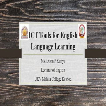 Ict for English Language Learning | PPT