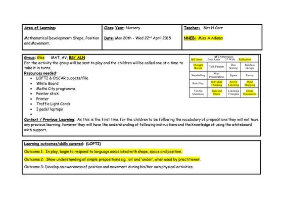 ICT Group Coch Lesson plan | DOCX | Primary Education | Education