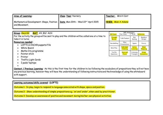DETAILED LESSON PLAN FOR KINDERGARTEN | PDF