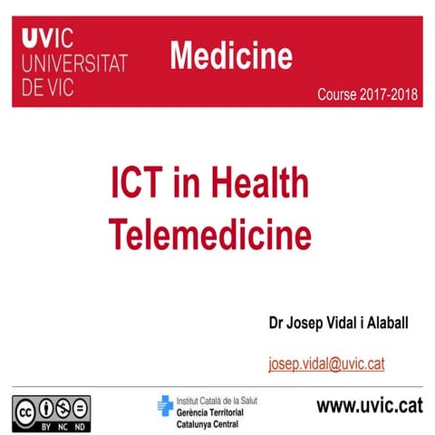 Information and communications technologies (ICT) in Health ...