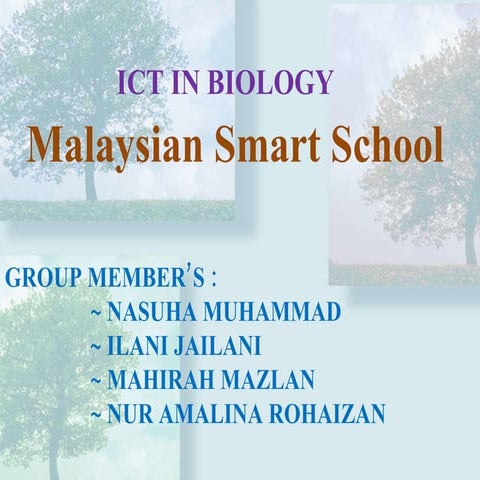 Ict in biology-Smart School Project | PPT