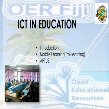ICT in education in Fiji | PPTX | Internet | Computing