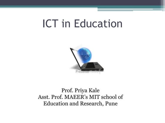 Ict in education | PPT