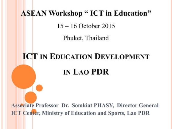 ICT IN EDUCATION PRESENTATION | PDF