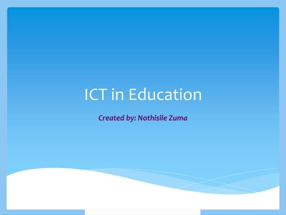 Ict in education m | PPT
