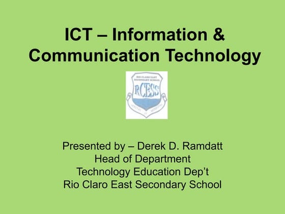 The Role of ICT in Key Sectors of Society’s Development | PPT