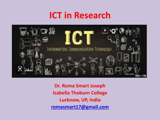 Use of ICT in educational research | PPT